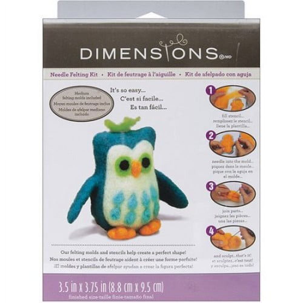 Dimensions Needlecrafts Needle Felted Character Kit, Owl - Walmart.com