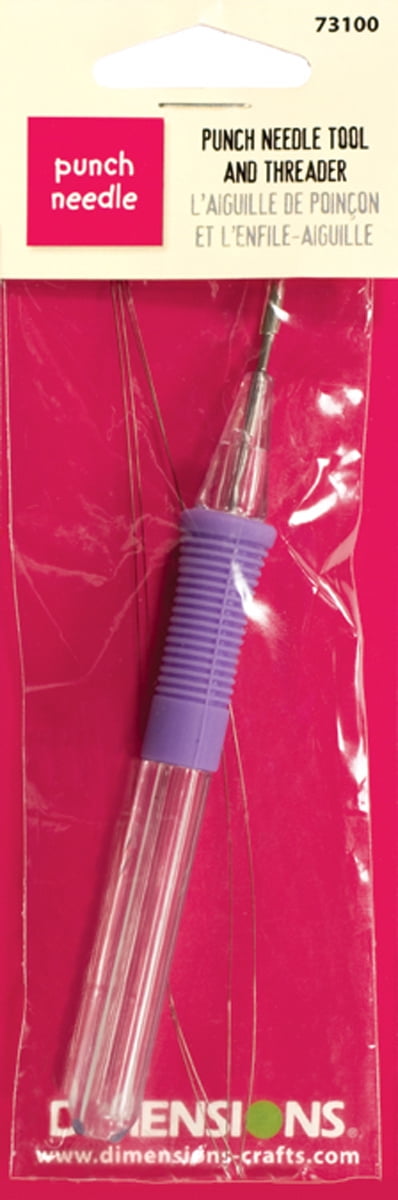 Dimensions Punch Needle Tool, 5in, Purple Cushion Grip, Includes ...