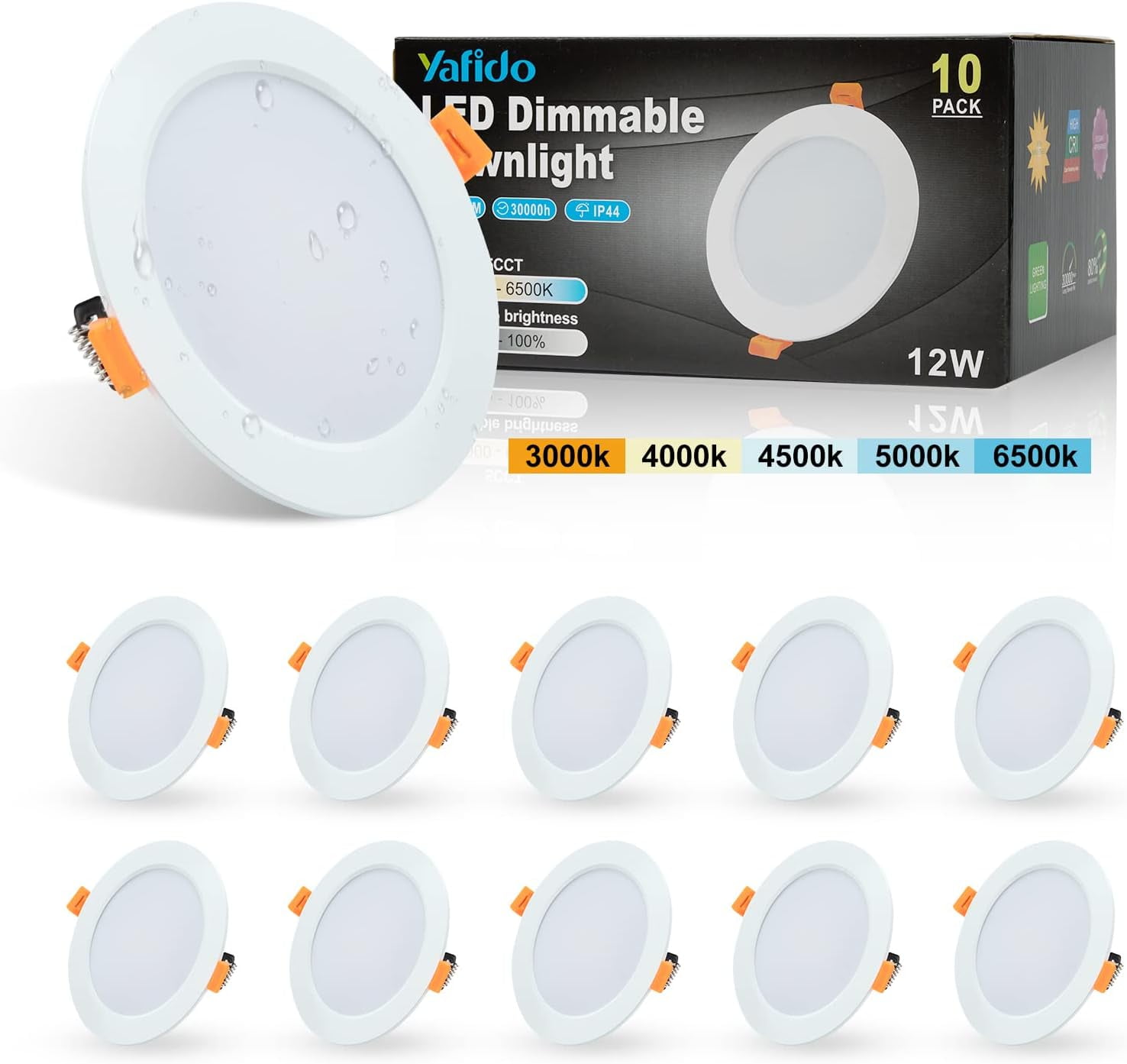 Dimensions: The recessed LED spot lights have an installation depth of ...