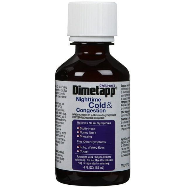 Dimetapp Kids Medicine: Multi-Symptom Cold & Allergy Relief, Grape ...