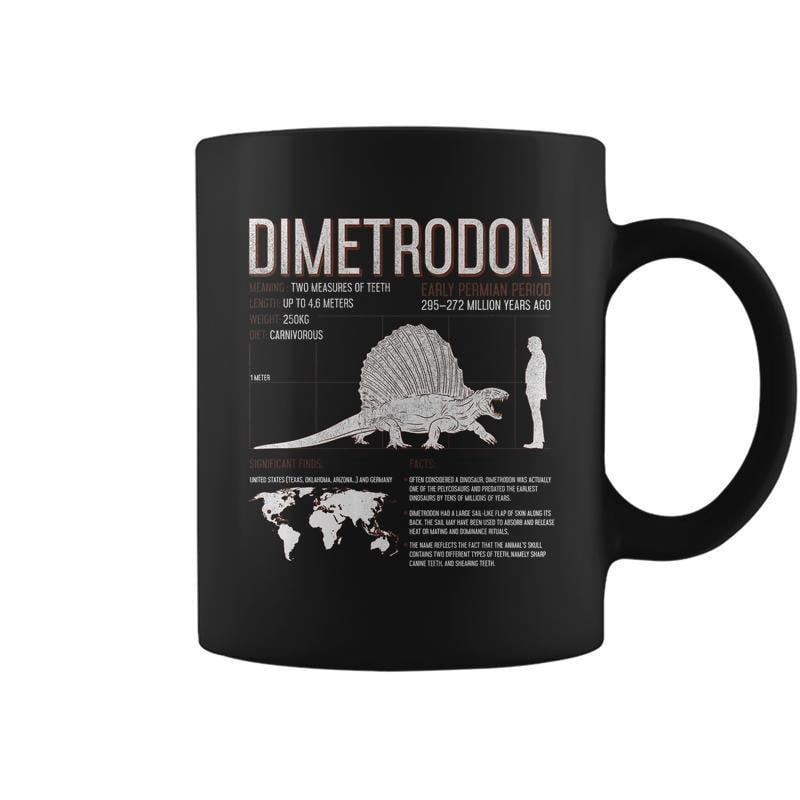 Dimetrodon Dinosaur Fun Facts T Shirt Science Mens Kids Co - Walmart.com
