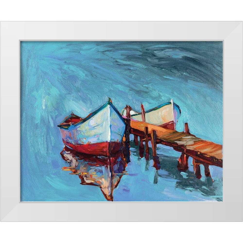 Dimitrov, Boyan 24x20 White Modern Wood Framed Museum Art Print Titled ...