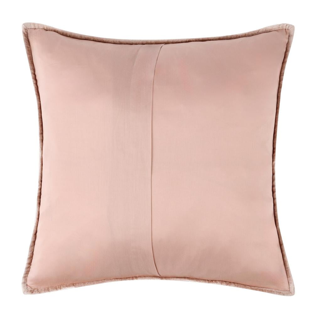 Dimitry 100% Rayon Velvet Bliss Pink Euro Sham by Kosas Home - Walmart.com