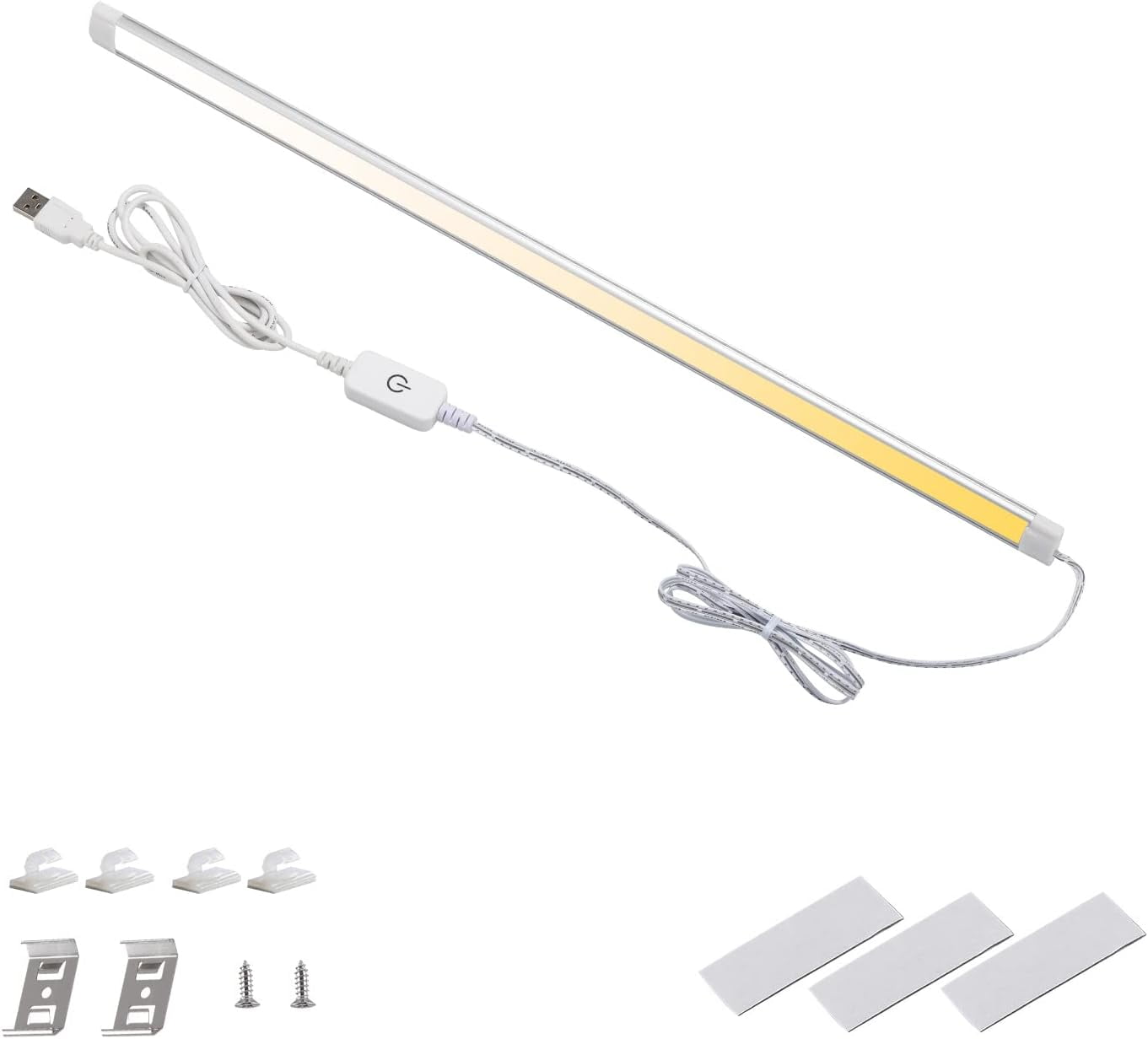 Dimmable 3 Color LED Under Cabinet Lighting, Memory Function, 20 inch ...