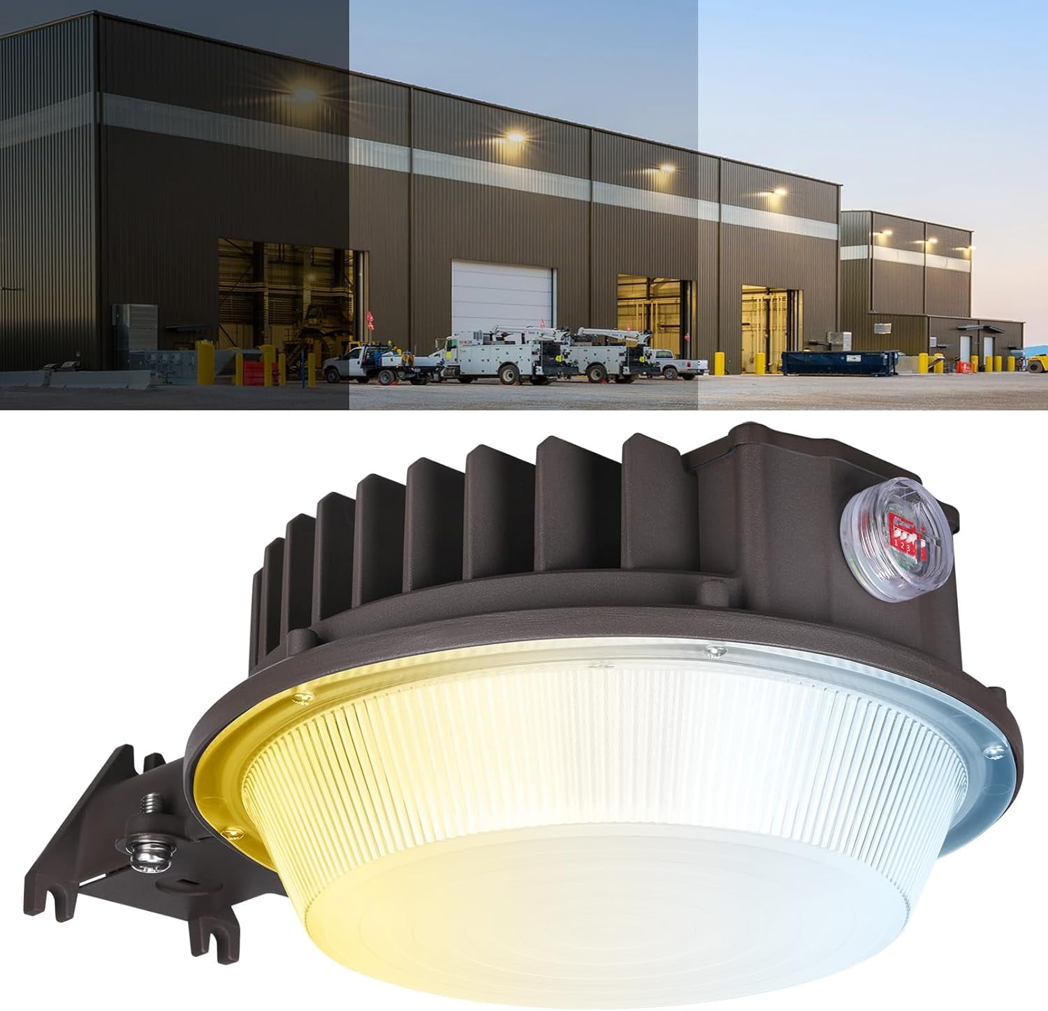 Dimmable 3CCT LED Barn Light, 120W/96W/72W, Dusk to Dawn Outdoor Flood ...