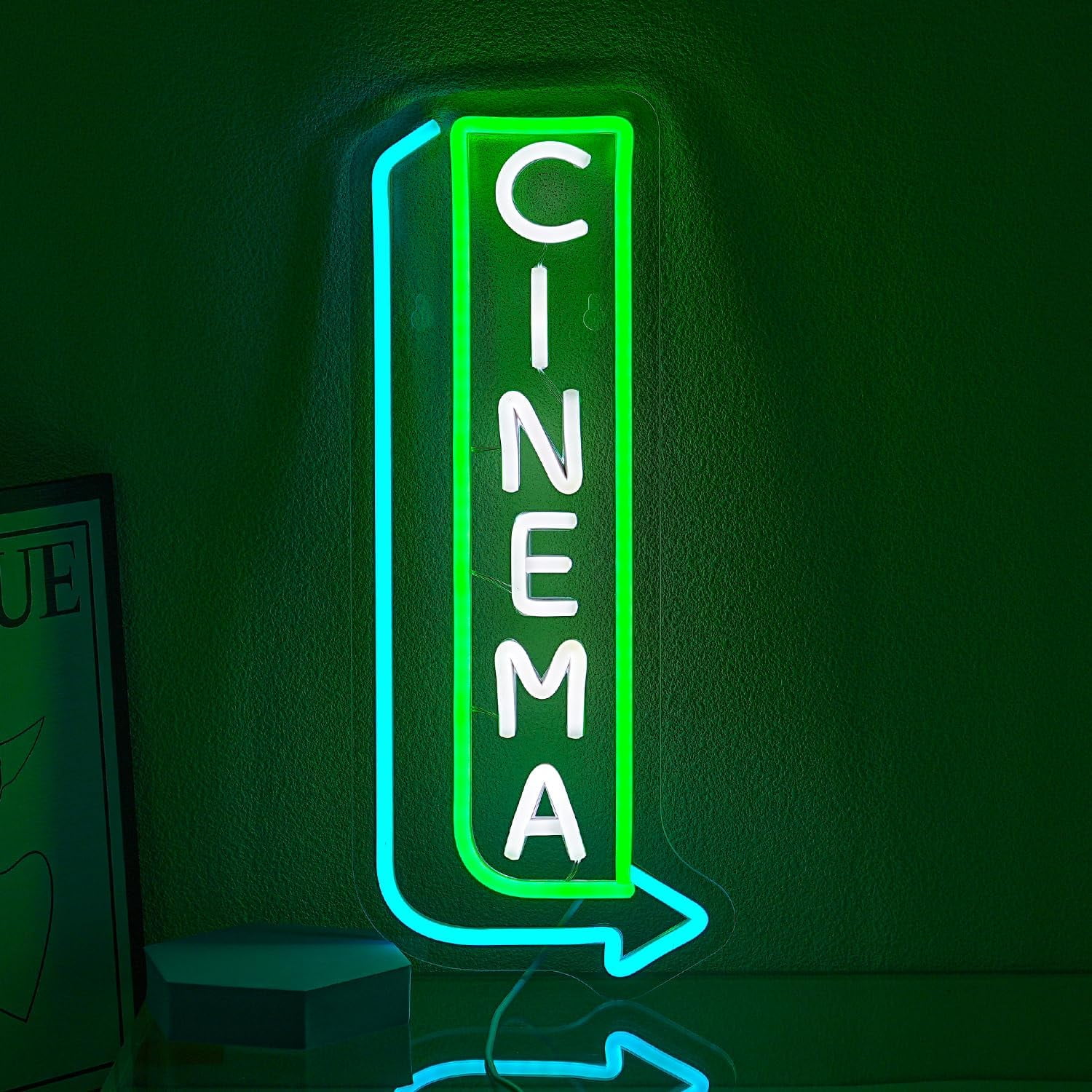 Dimmable Arrow LED Neon Light Sign, Cinema Neon Sign for Wall Decor ...