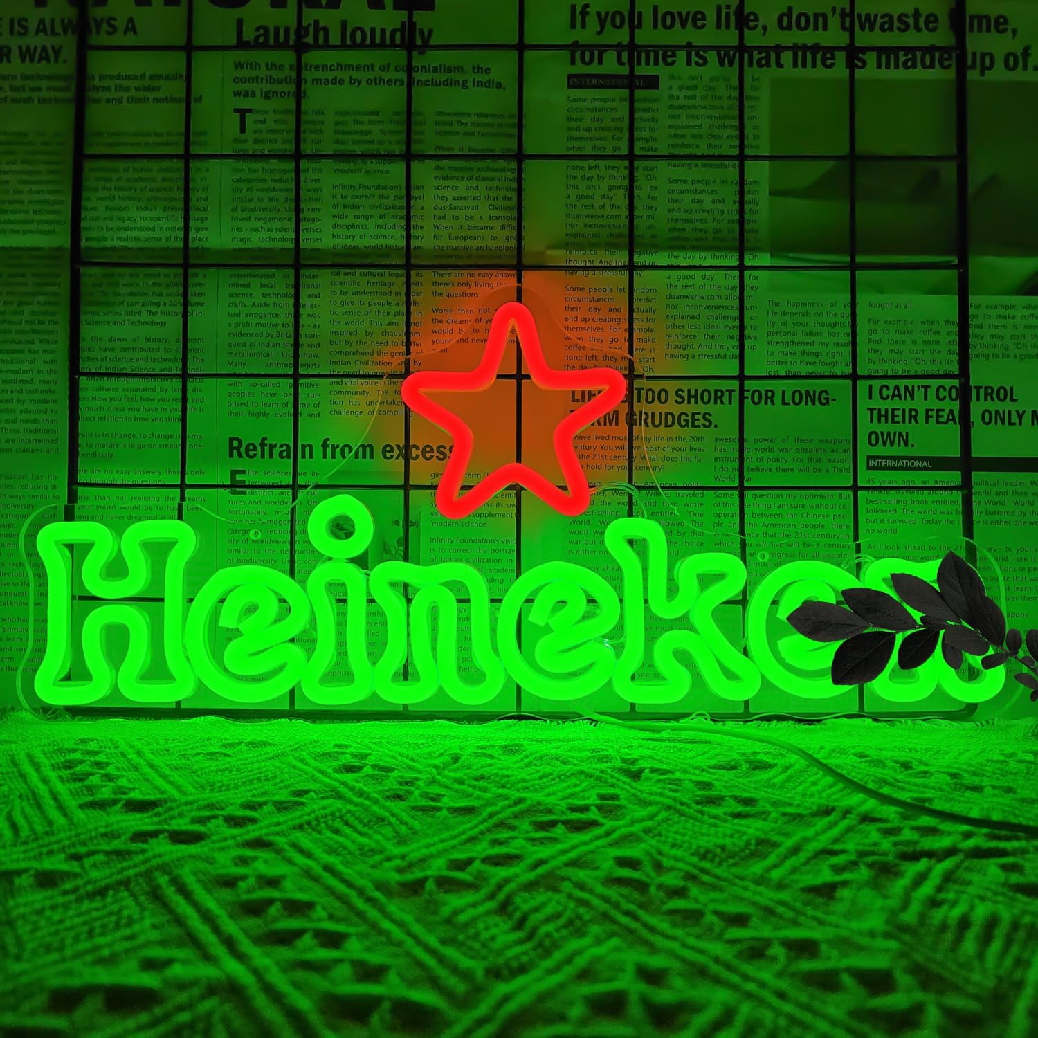 Dimmable Beer Neon Signs for Home Bar Light Up Beer Sign Wall Decor Man ...