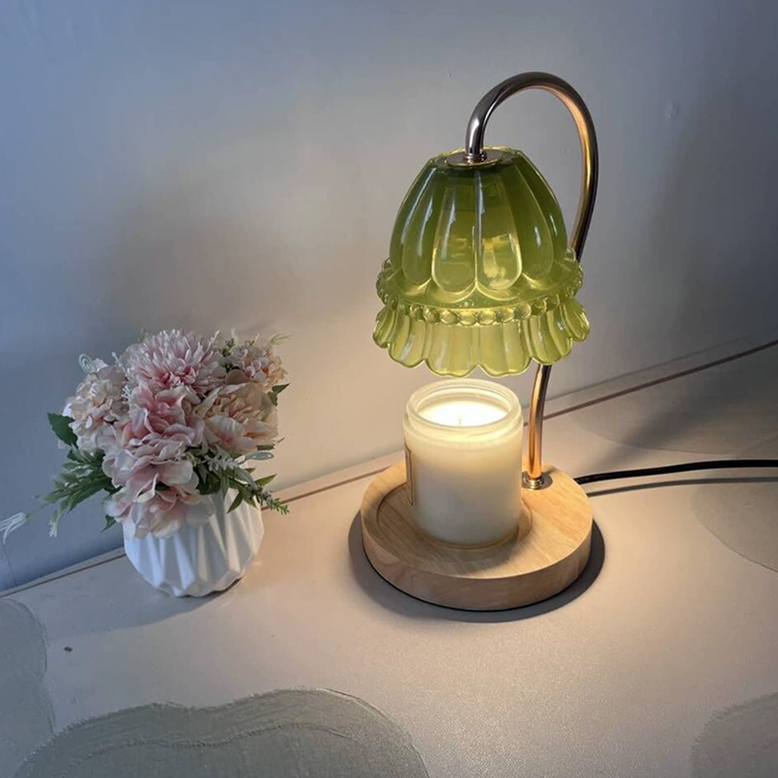 Dimmable Candle Warmer Lamp, Flameless Candle Melter for Large and ...