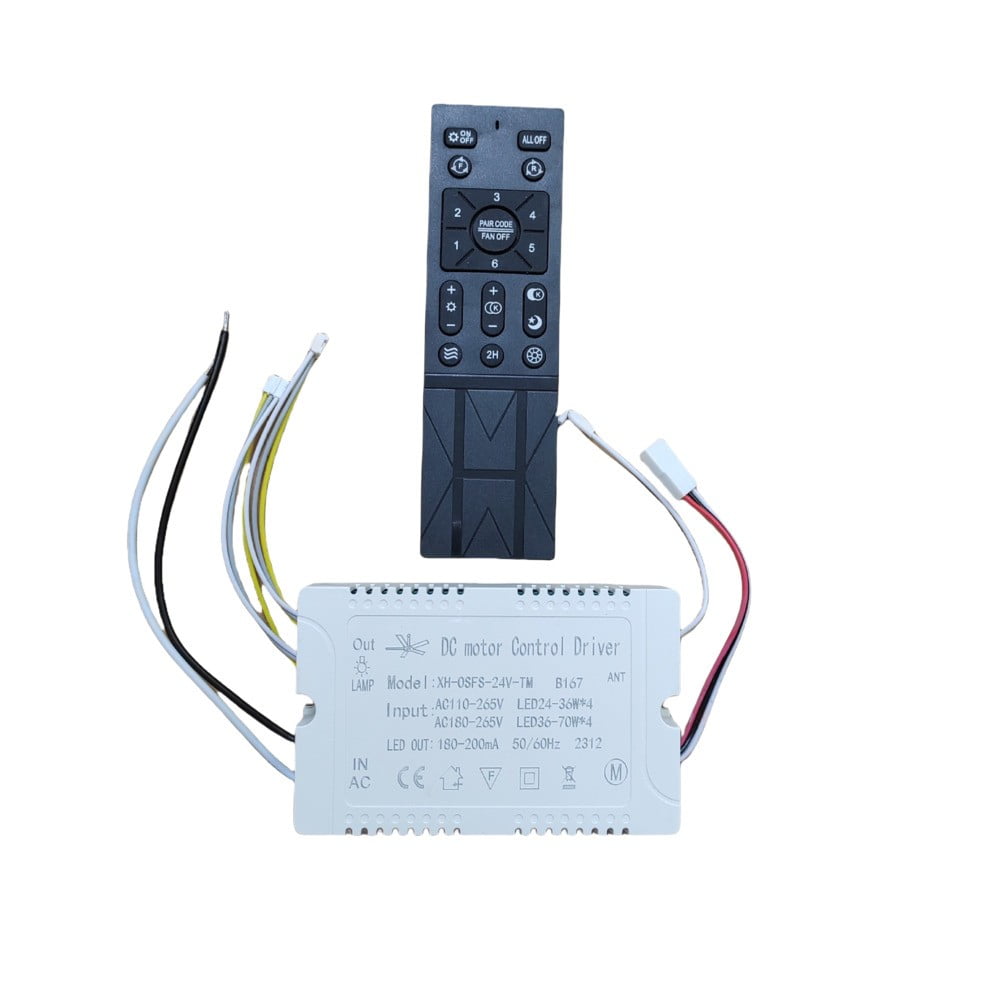 Dimmable Ceiling Fan Light Remote Control Receiver Set With 6 Speed ...
