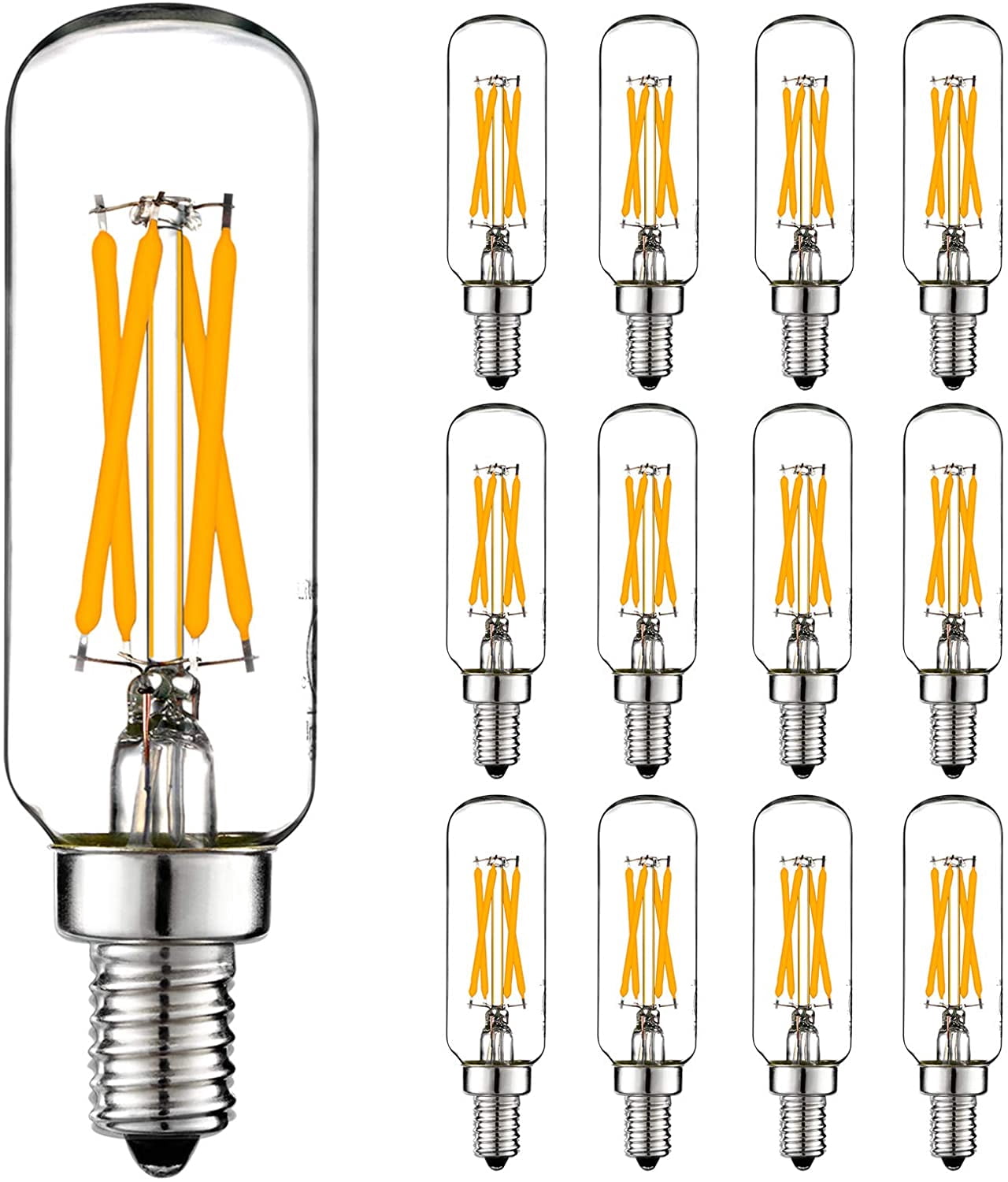 Dimmable E12 LED Bulb 6W Equal 60 watt led Light Bulb Warm White 2700K ...