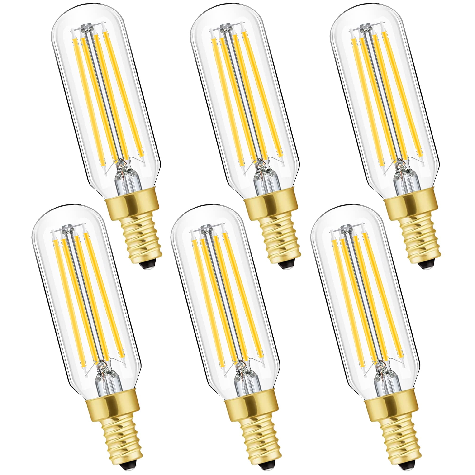 Dimmable E12 Led Bulbs 100W T6 Candelabra Light Bulb Soft White 3000K ...