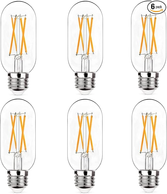 Dimmable E26 LED Light Bulb 6W,Equivalent 60W,E26 Tubular Light Bulb ...