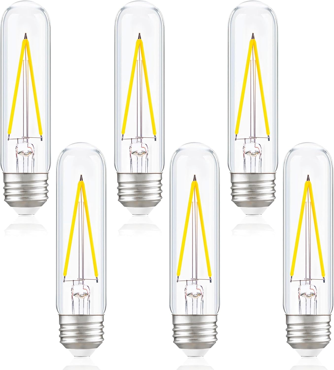 Dimmable E26 T30 T10 LED Bulb Long Tube Light Bulb 4W(40W Equivalent),Type T Tubular Light Bulbs ...