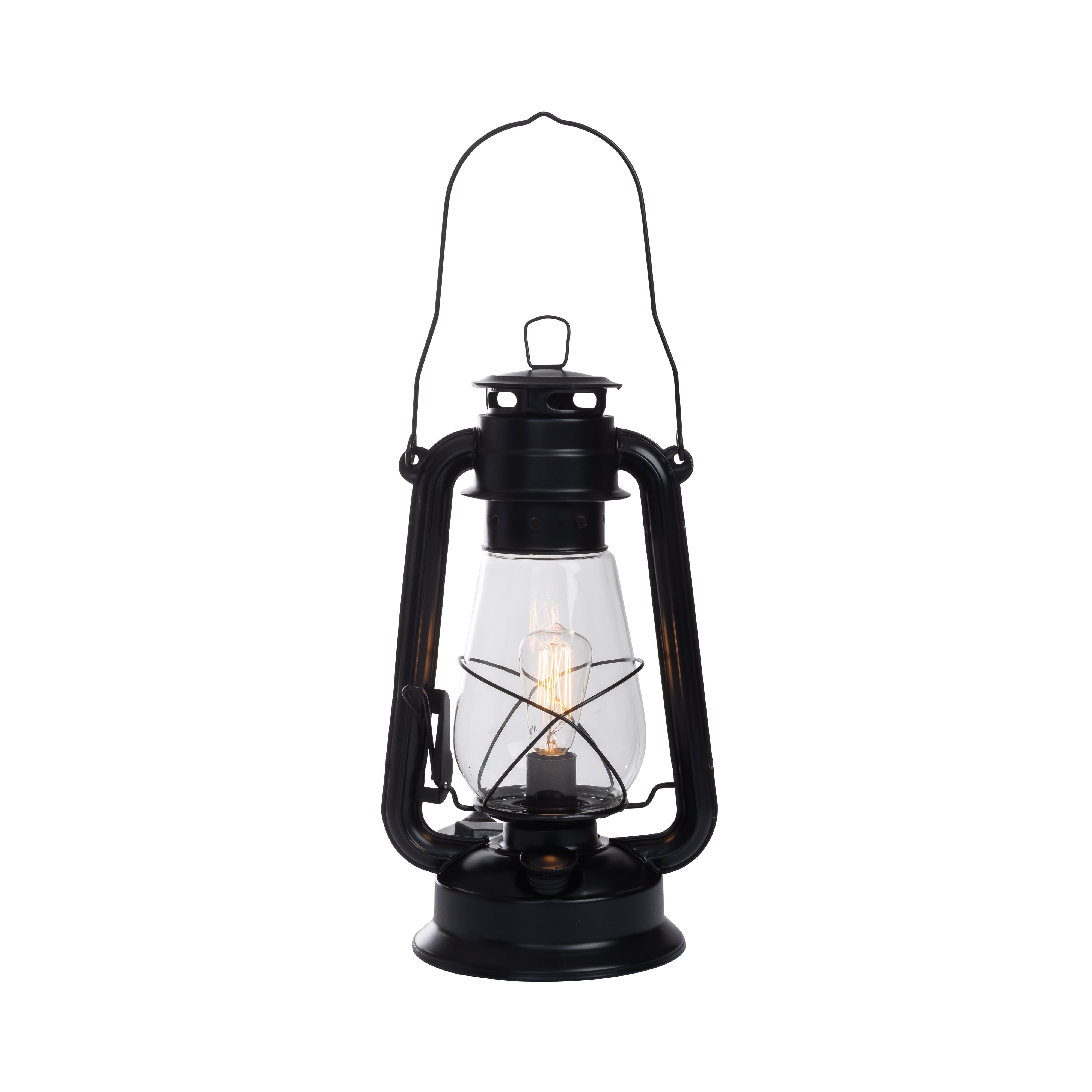 Dimmable Electric Lantern Table Lamp with line Cord dimmer and Edison ...