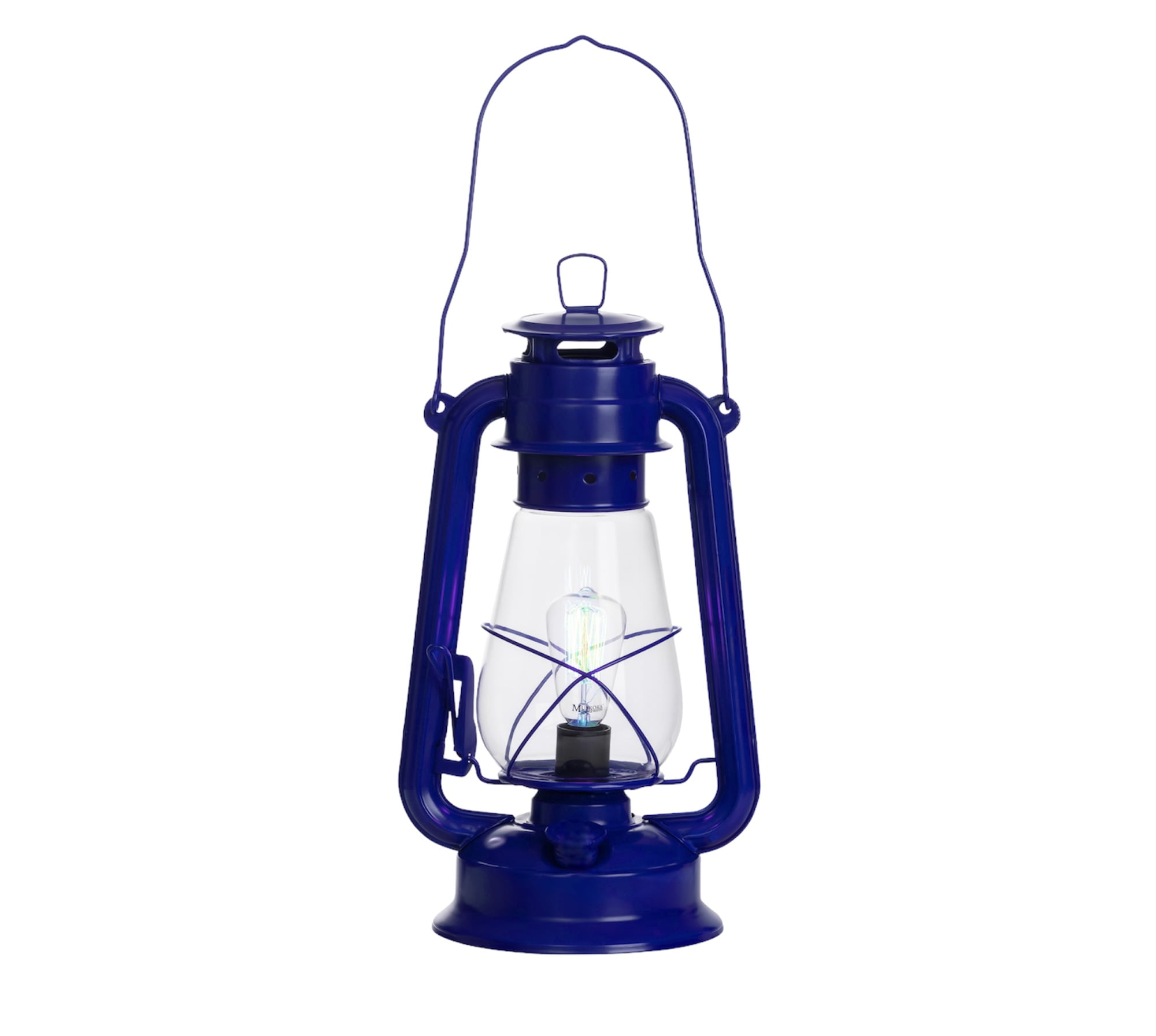 Rustic Farmhouse Lantern Table Lamp: Dimmable, Edison Bulb - Medium ...