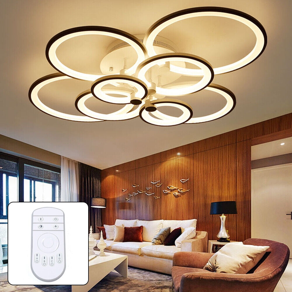 Dimmable Fixture 8Heads Indoor Modern LED Ceiling Light Pendant Living ...