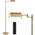Dimmable Floor Lamp, 16W/1500LM Bright Reading Floor Lamp with Remote & Touch Control, 350?Swing ...