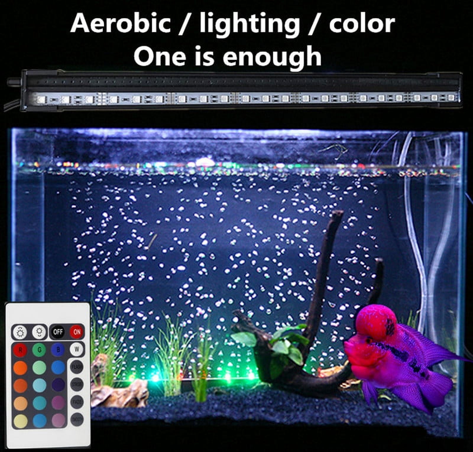 Dimmable LED Aquarium Light Small Fish Tank Light 5050 Remote Control ...