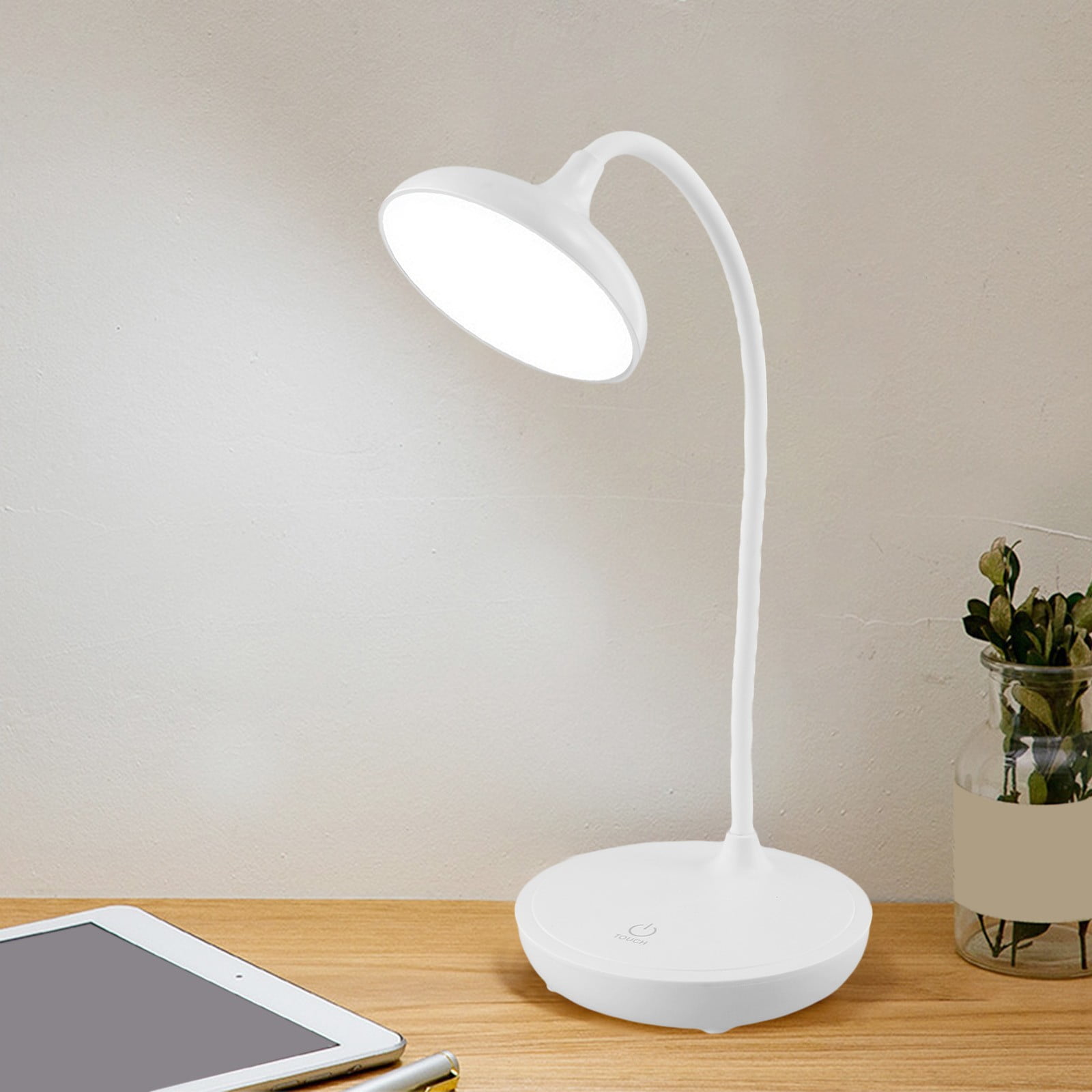 Dimmable LED Bedside Lamp Portable Touch Control with 15-Hour Battery ...
