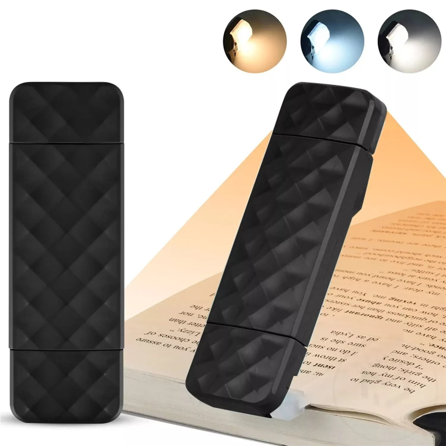 Dimmable LED Book Light Bookmark Reading Light Lamp USB Rechargeable ...
