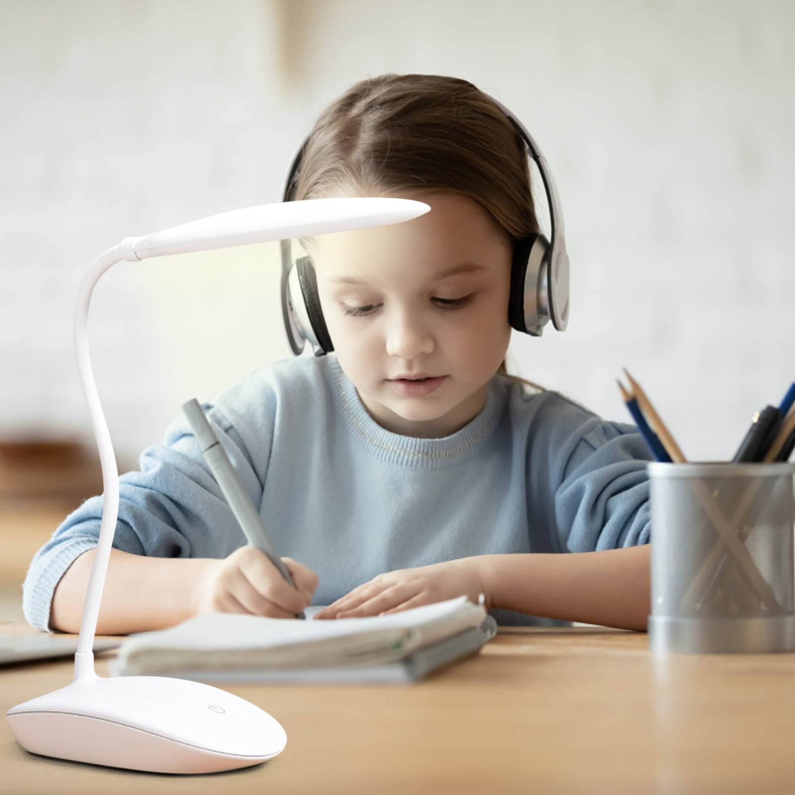 Dimmable LED Desk Lamp, Foldable Table Lamp, Adjustable Brightness ...