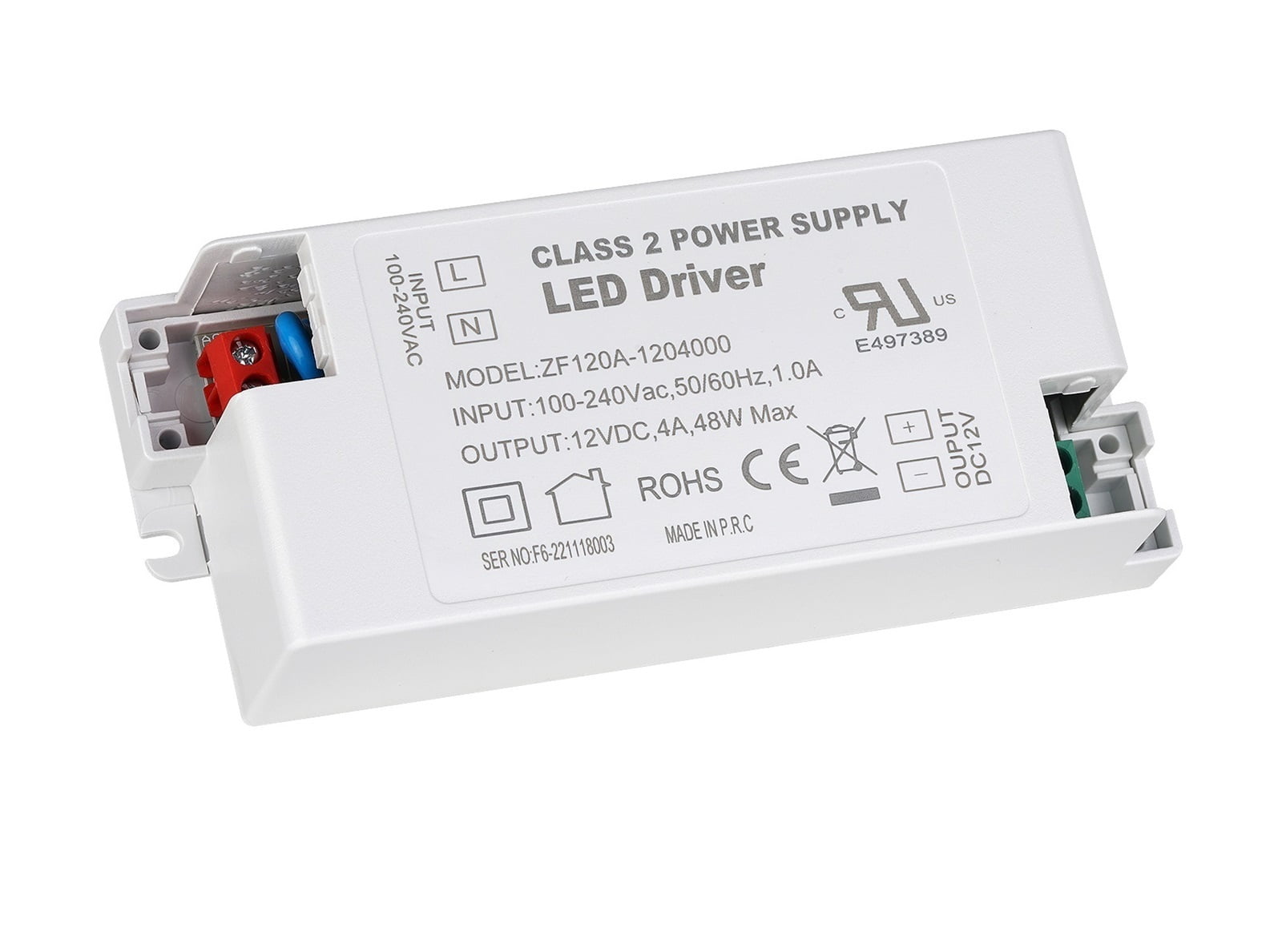 Dimmable LED Driver Transformer Power Supply, 100/ 240 AC To 12V DC For ...