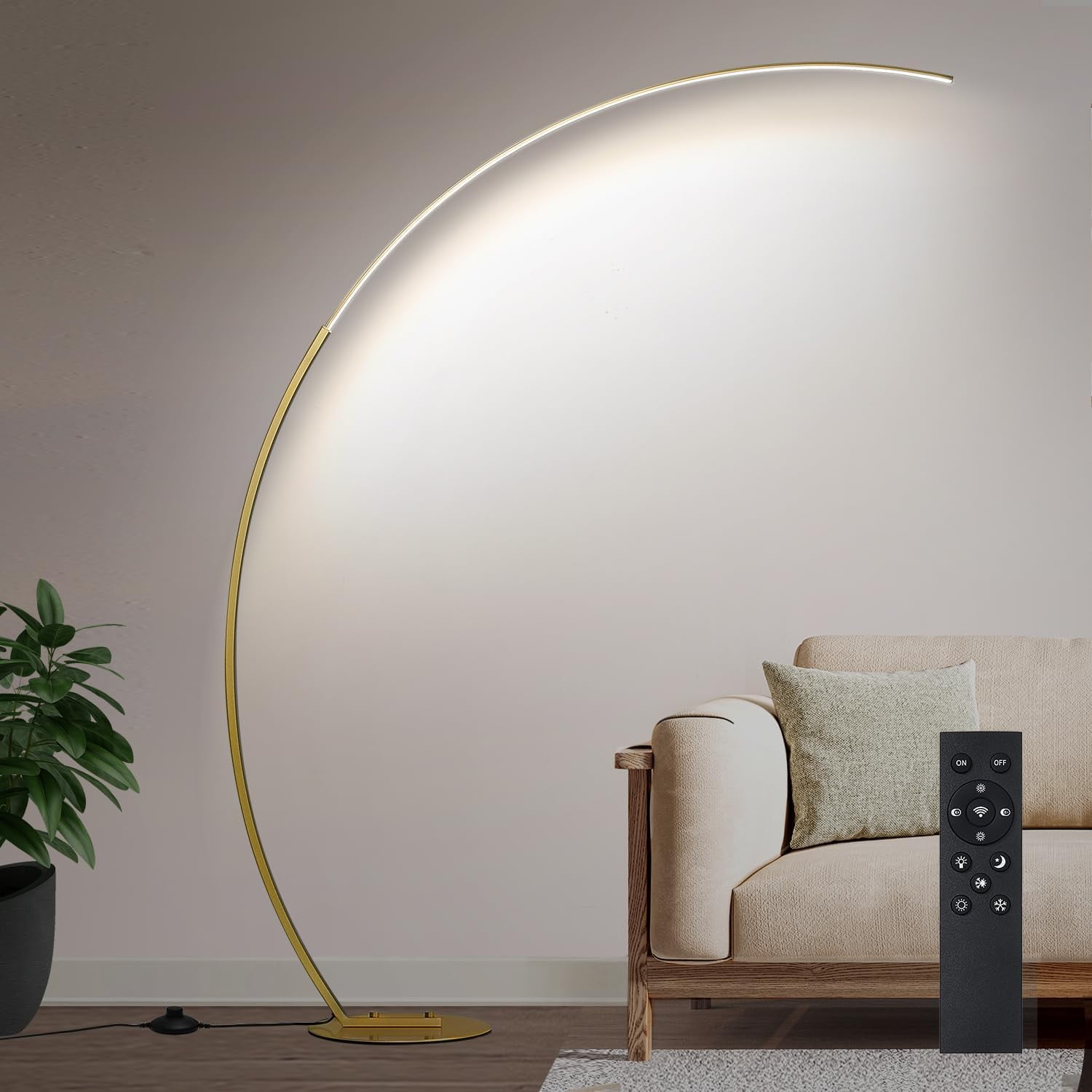Dimmable LED Floor Lamp with 3 Color Temperatures, Ultra Bright 2000LM ...