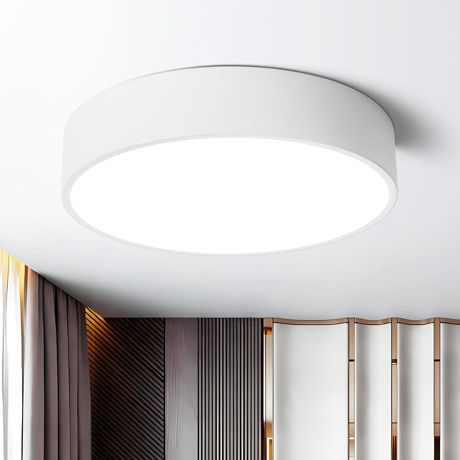 Dimmable LED Flush Mount Close to Ceiling Light Fixture,Living Room ...