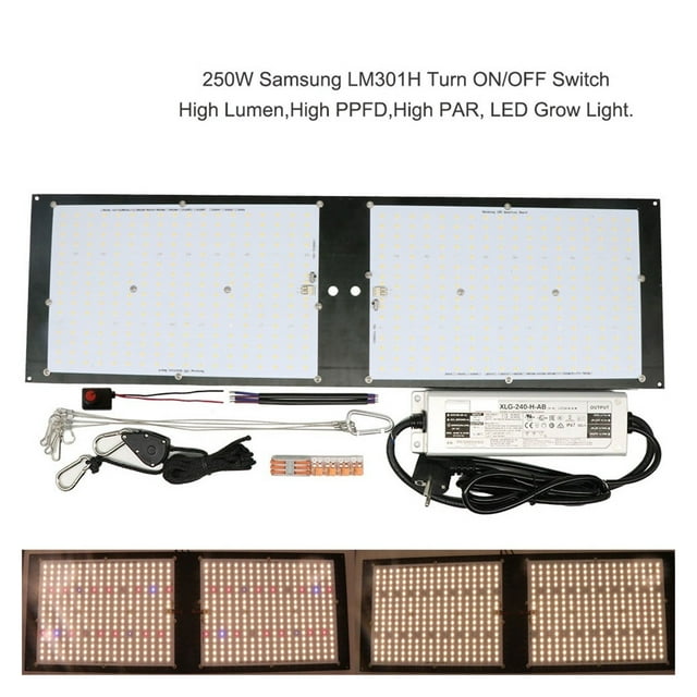 Dimmable LED Grow Light UV IR Tech LED Board LM301H V2 120W 240W 320W ...