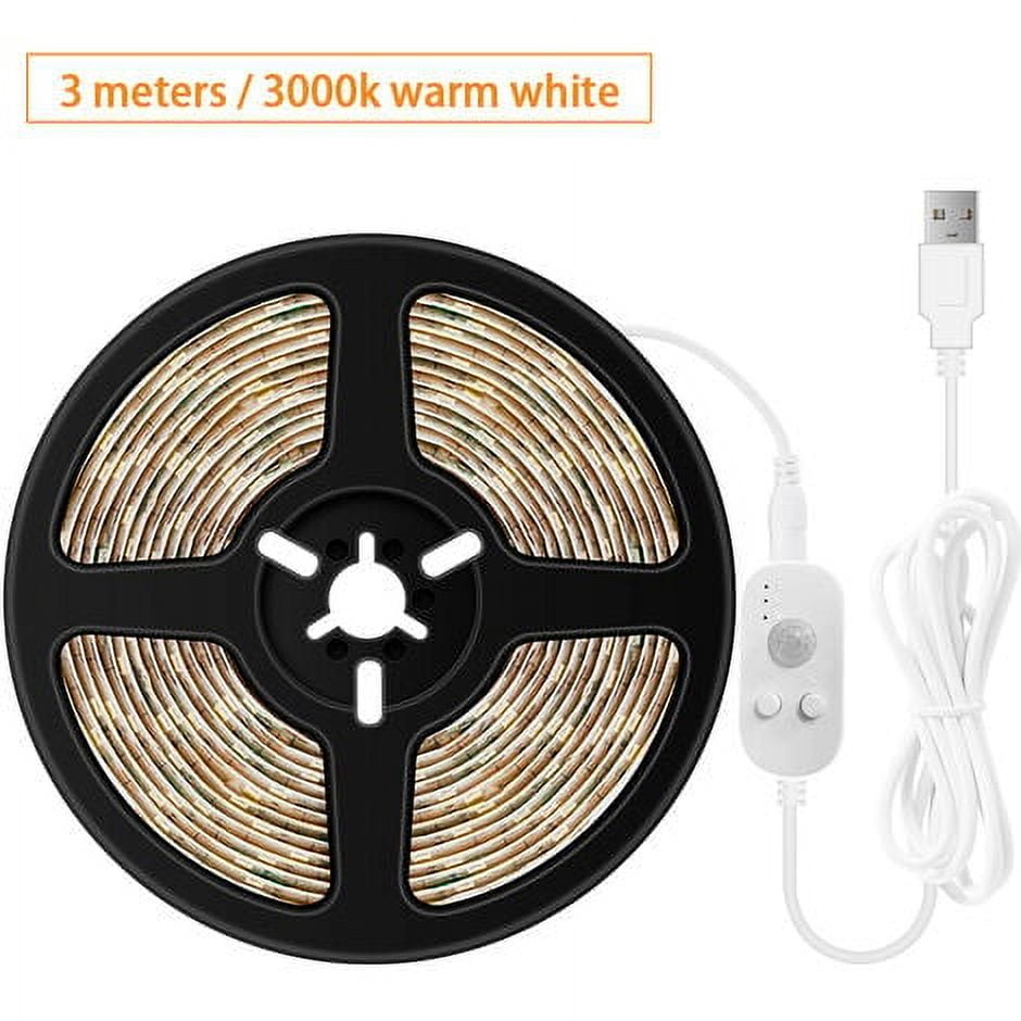 Dimmable LED Strip Lights PIR Motion Sensor 3 Meter 180 LED Rope Lights ...
