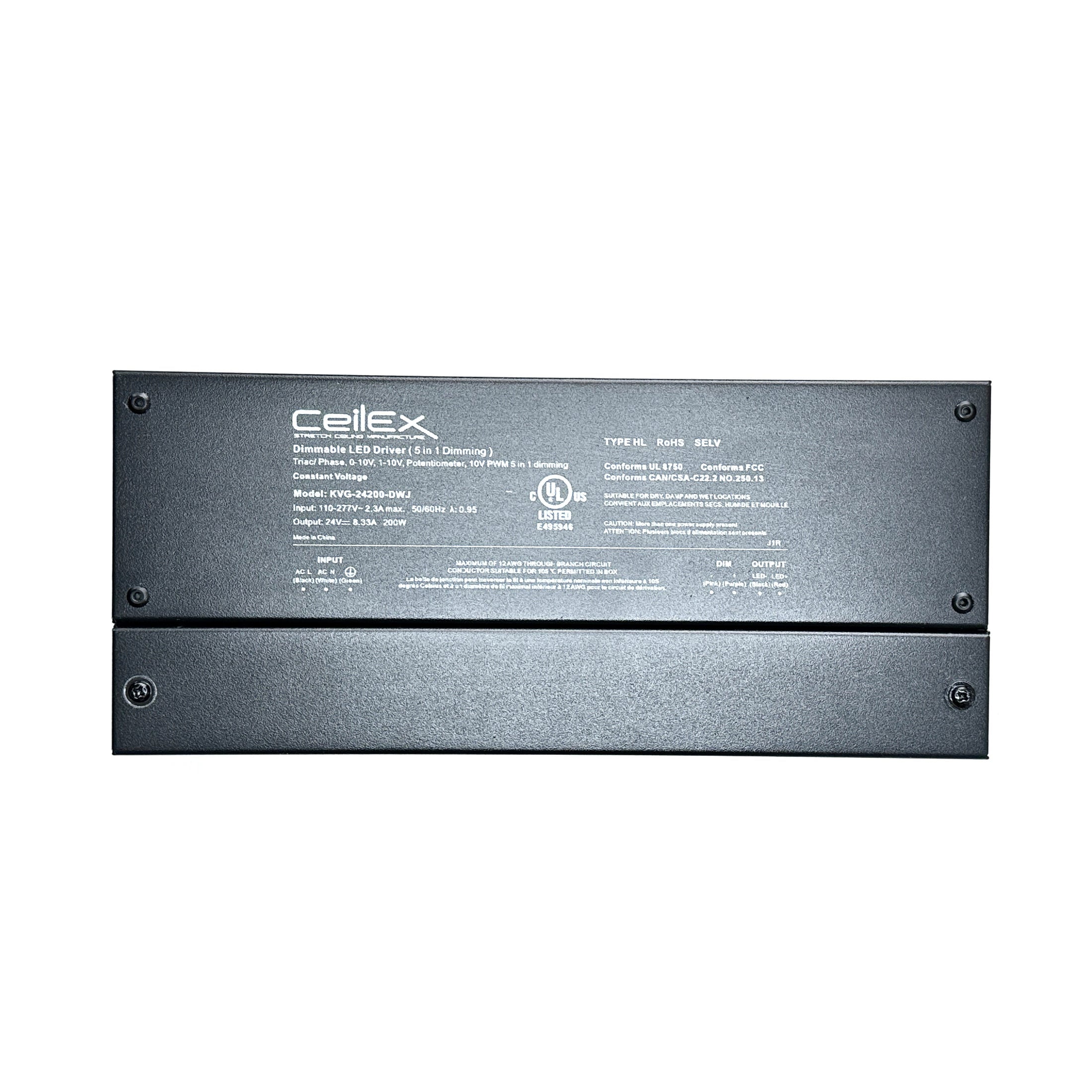 Dimmable Led Driver 24V 200W IP67 – Waterproof Power Supply, Triac & 0 ...