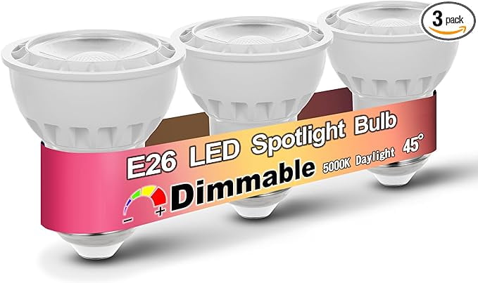 Dimmable PAR16 Led Short Neck Recessed Spotlight Bulb, E26 Medium Base ...