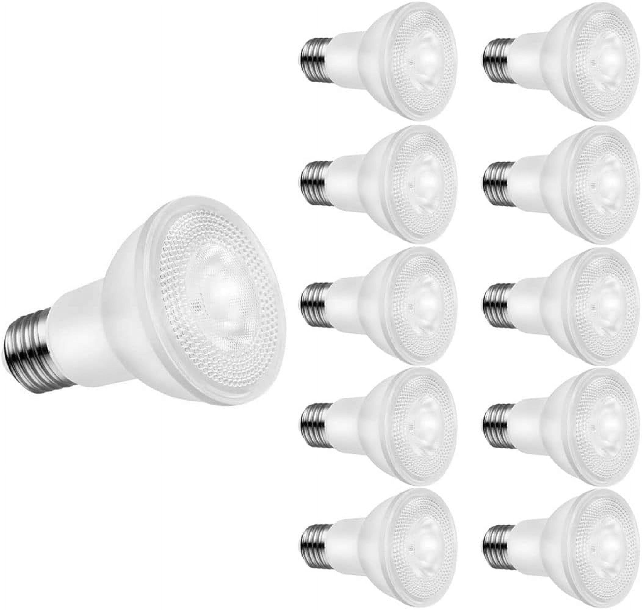 Dimmable PAR20 LED Bulb,7W (50W Equivalent),2700K (Soft White Glow),Light Bulb,40 °Beam Angle ...