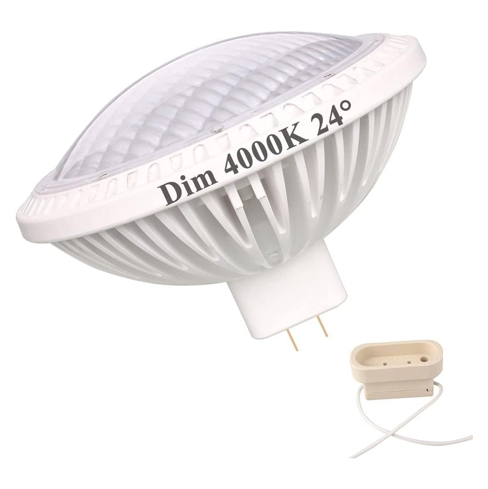 Dimmable Par64 LED Bulb 500W Replacement 24° Narrow Beam 4000K Neutral ...