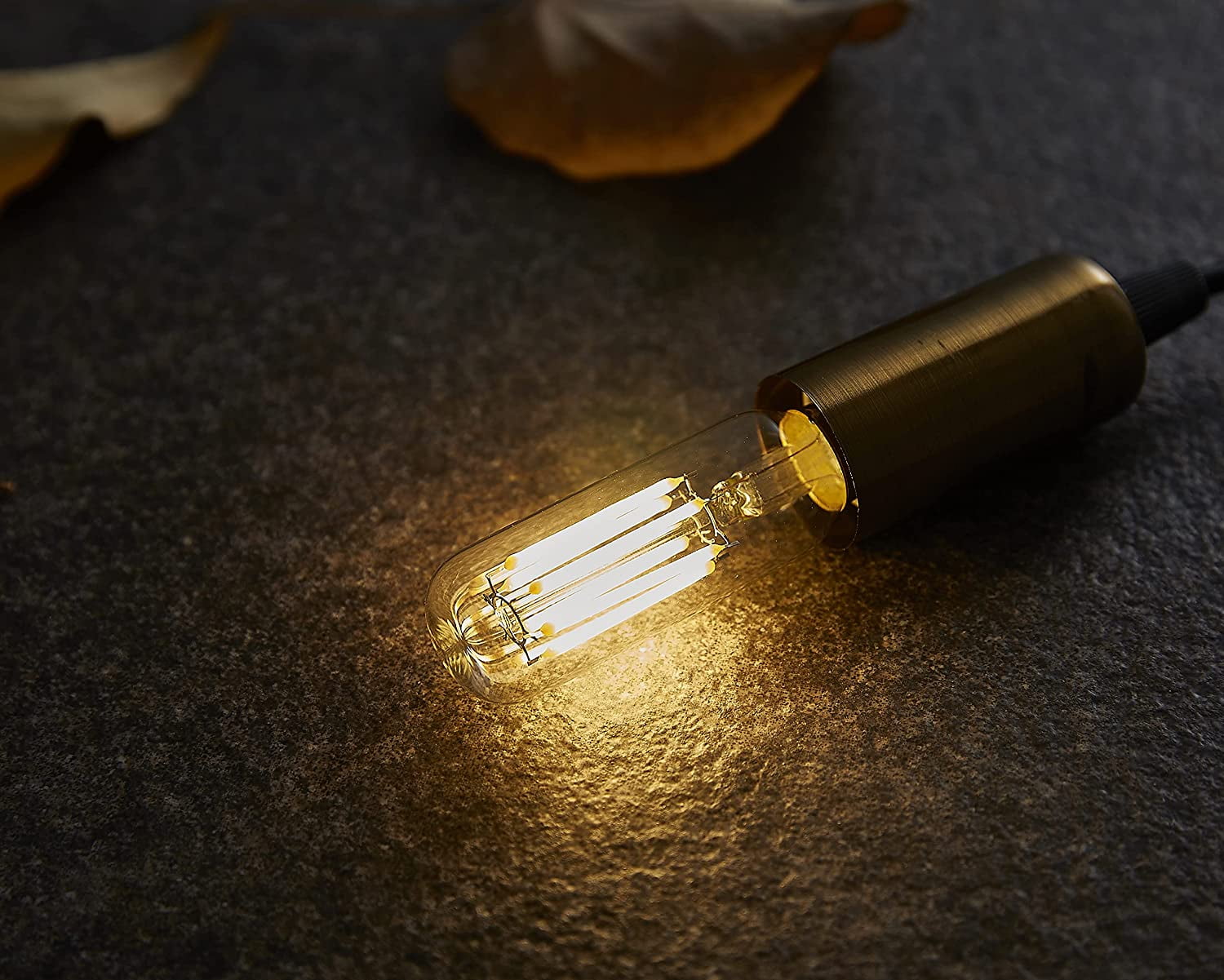 Dimmable T6 Vintage LED Light Bulbs Warm White 2700K,6W Equal 60 watt ...