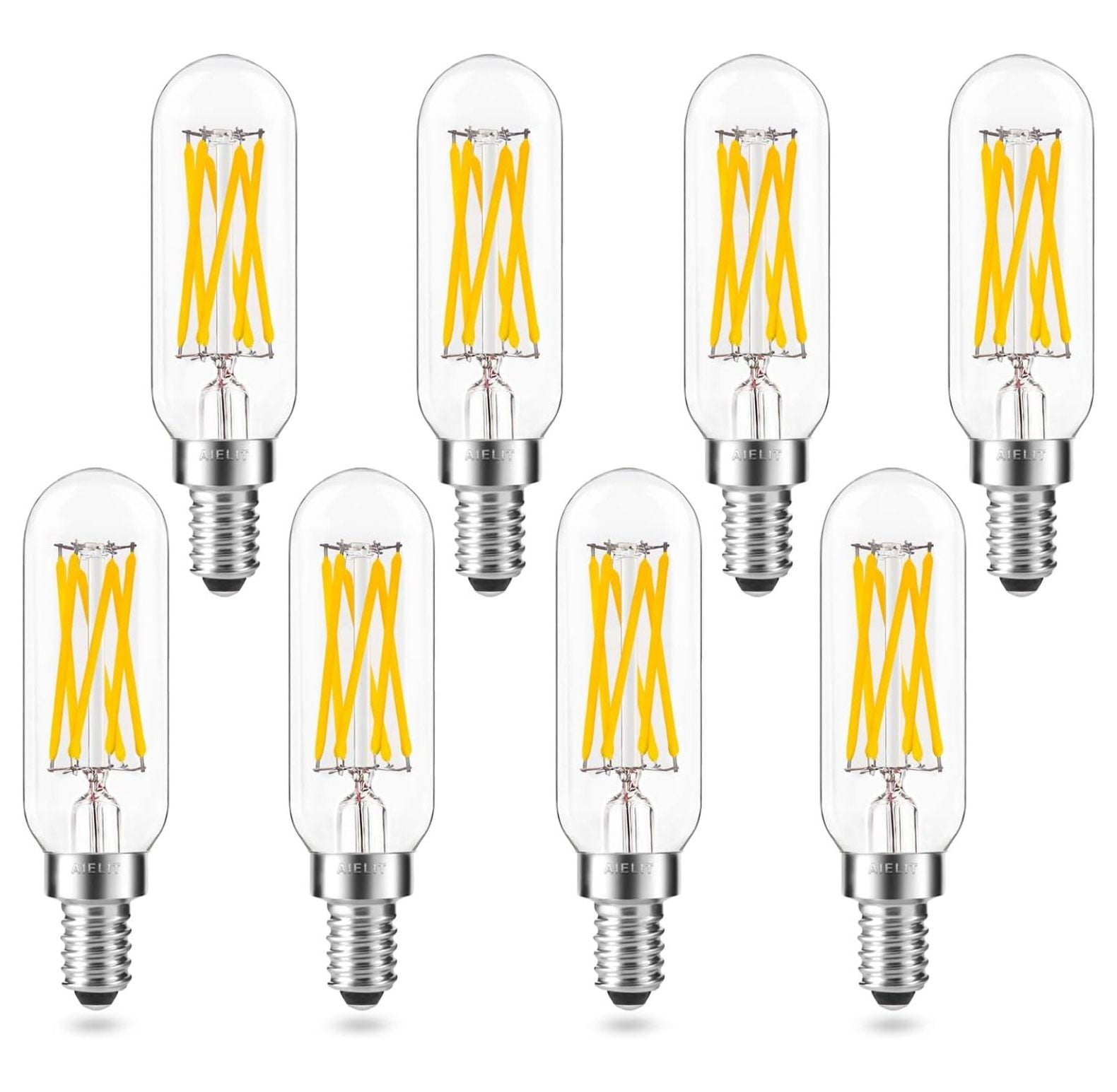 Dimmable T8 Antique LED Light Bulb, E12 Small Candelabra Base, 60W ...