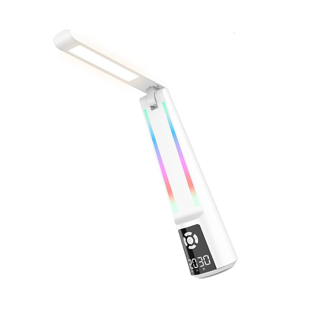 Dimmable Tables Lamp with Clock Alarm & Speaker Desk Lamps Dormitory ...
