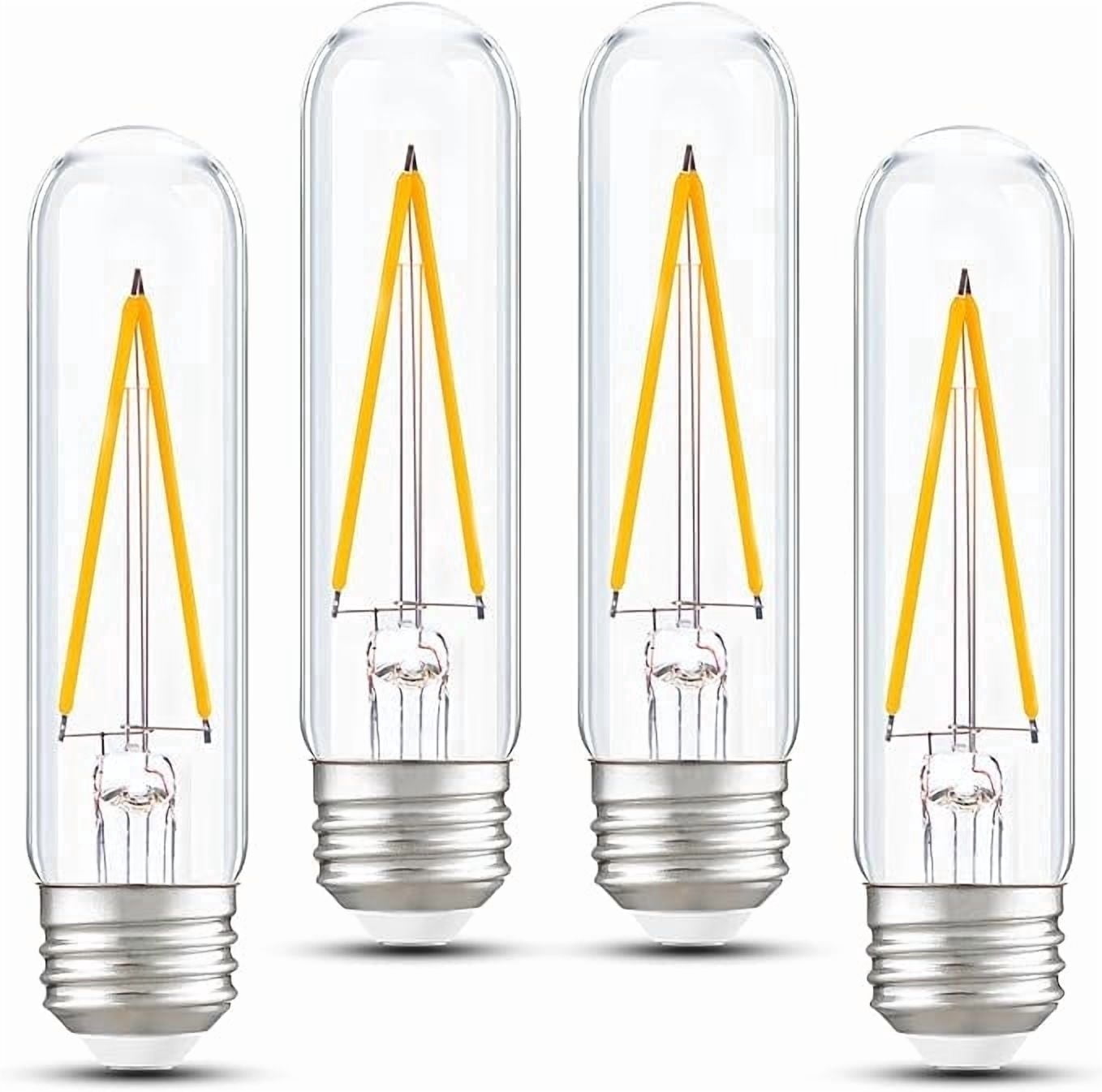 T30 LED Light Bulbs, 4W E26 Medium Base, 2700K Warm White, Vintage ...