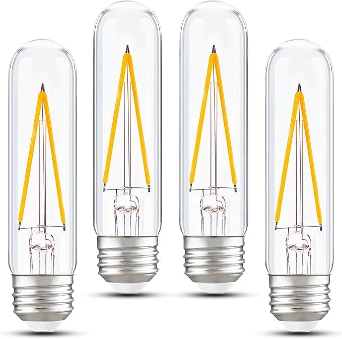 Dimmable Tubular Led Bulb E26 led Light Bulb,T10 T30 Vintage LED Bulbs, 40 watt Equal 4W, 2700K ...