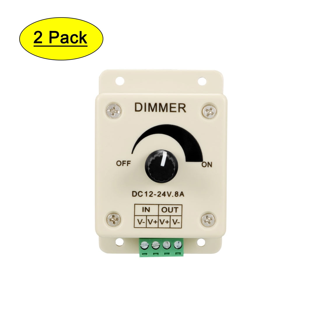 Dimmer Controller Switch DC12-24V 8A Single Color Beige for 2pcs ...