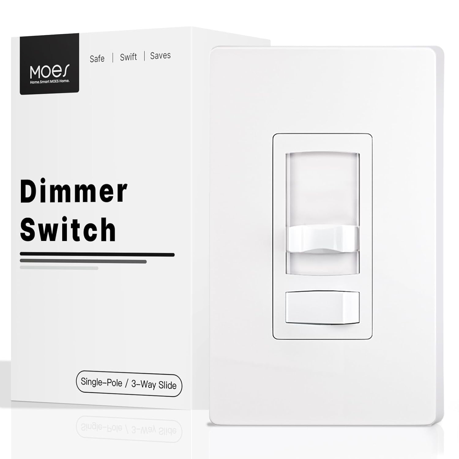 Dimmer Light Switch, 3 Way & Single Pole Dimmable for LED, CFL ...