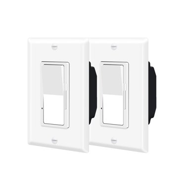 Lutron Diva Incandescent/Halogen/LED/CFL White Slide Dimmer Switch ...