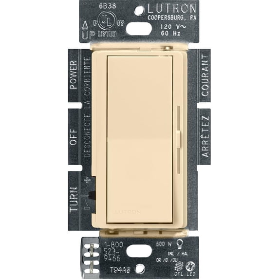 Dimmer Switch for Dimmable LED, Halogen and Incandescent Bulbs, 250W ...