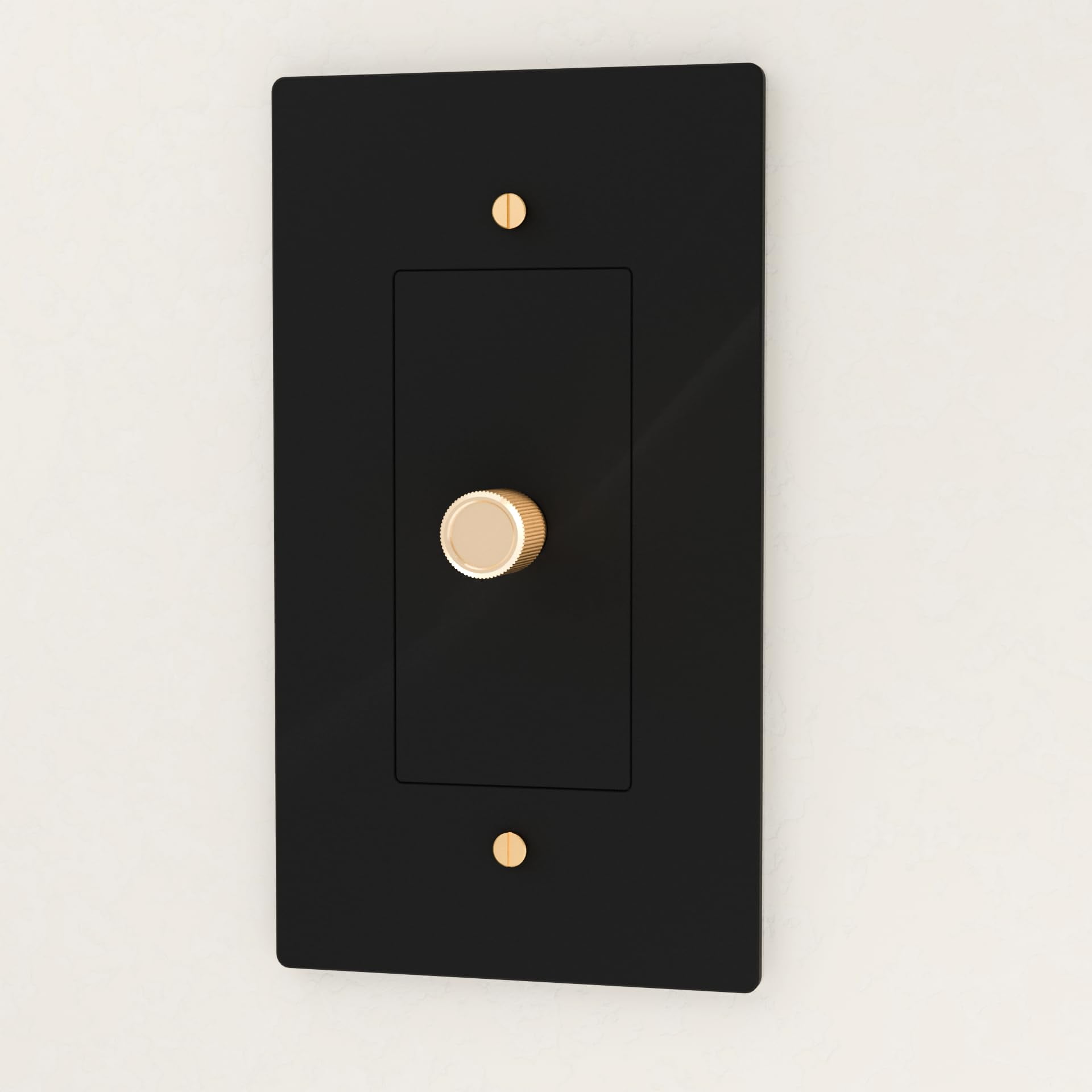 Dimmer Switch for LED Bulbs - Brass Light Switch - Night Black with ...