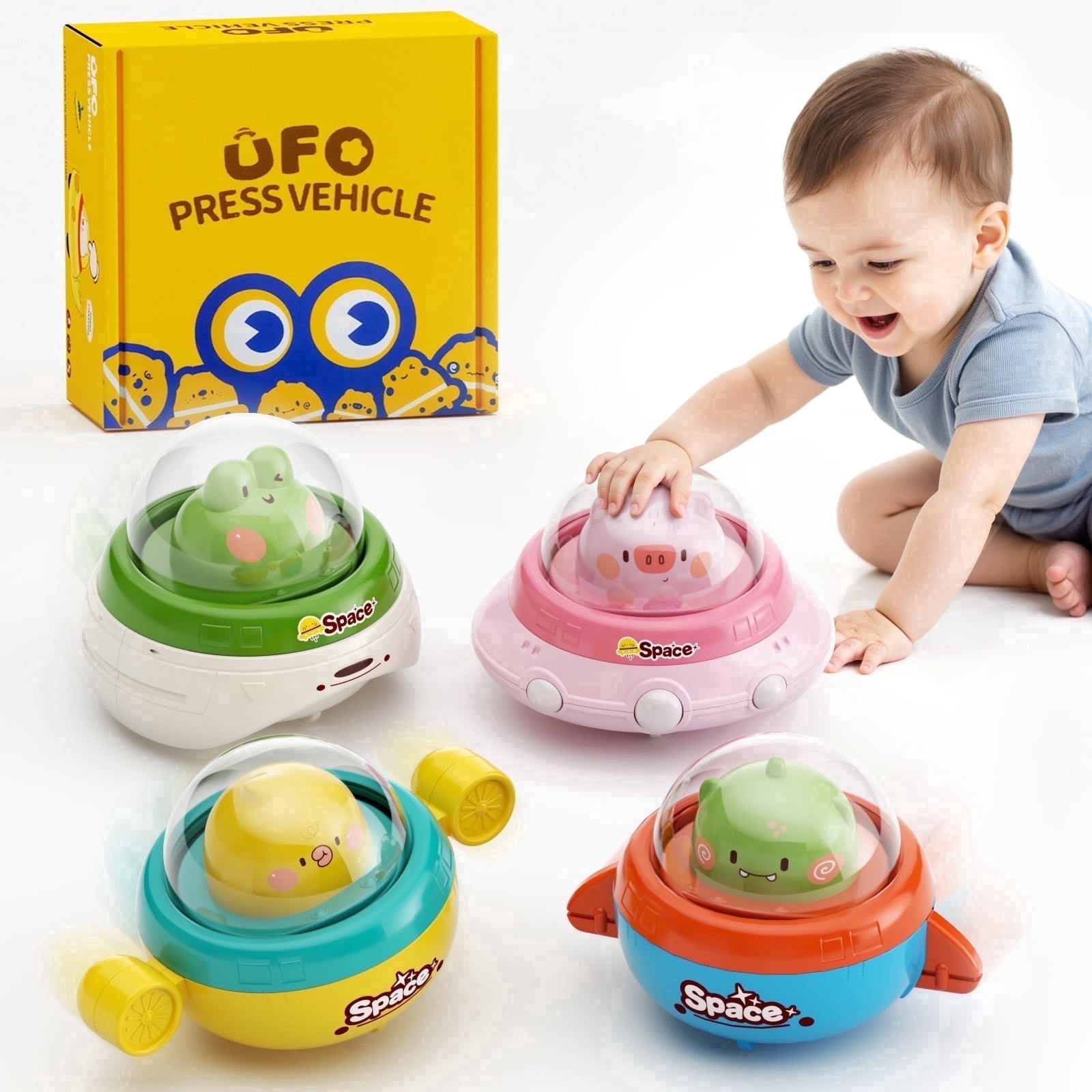 Dimoarch, Toys for 1 2 Year Old Boy Girl, Press and Go Toy Cars ...