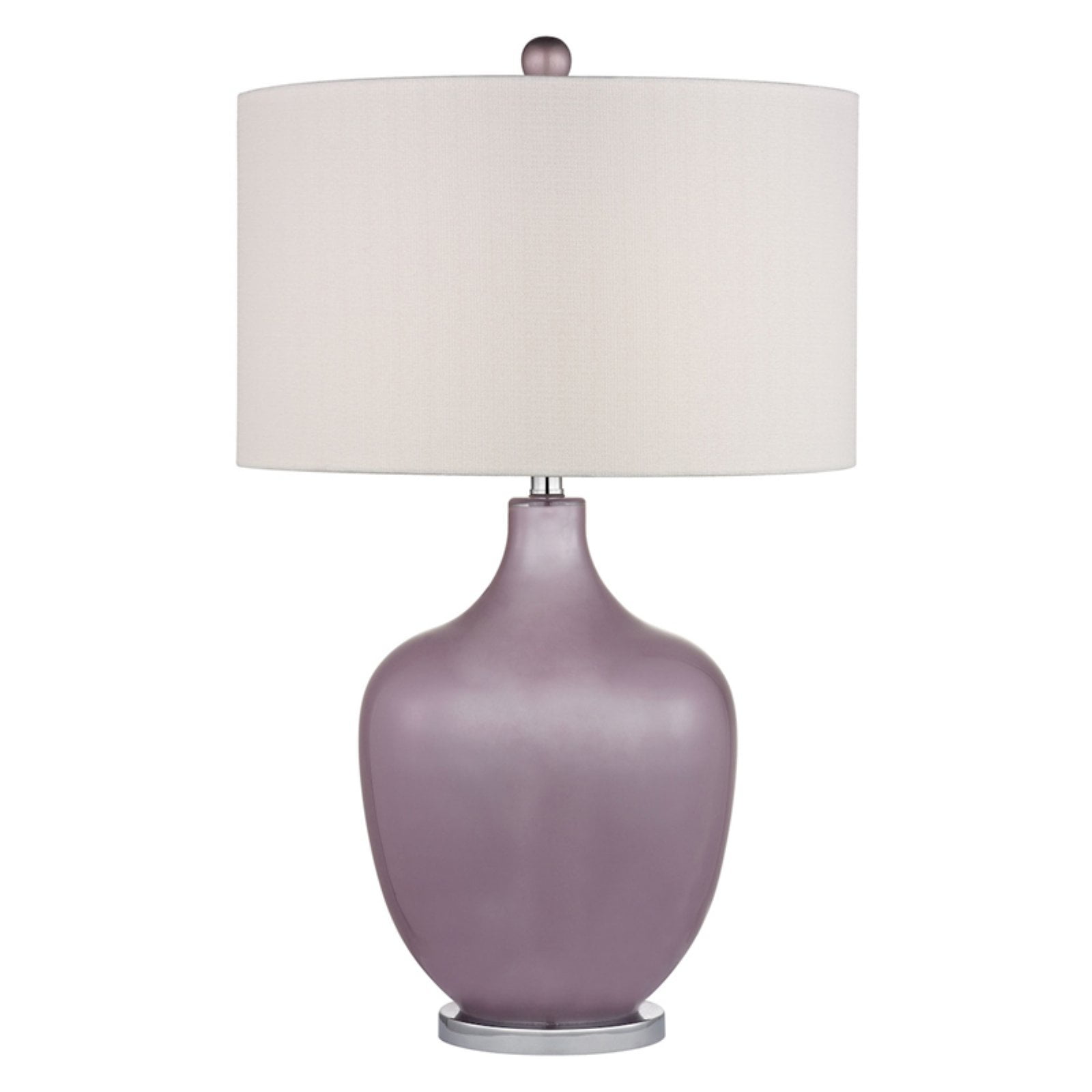 Diamond Lighting Transitional 28" Harlow Glass LED Table Lamp in Lilac ...