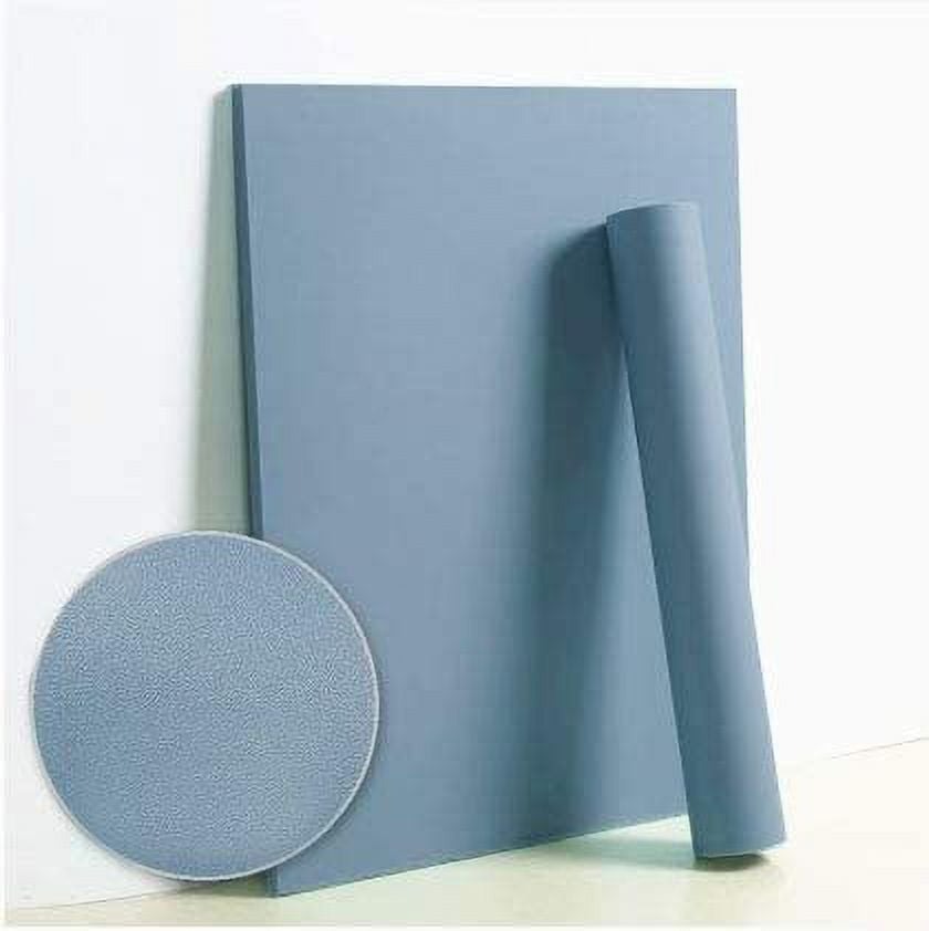 Dimoon 118"x17.7" Blue Paper Solid Blue Peel and Stick Wallpaper Pure ...