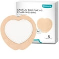 "Dimora Ag Sacrum Foam, Non-Stick Silver Wound Dressing, Silicone ...