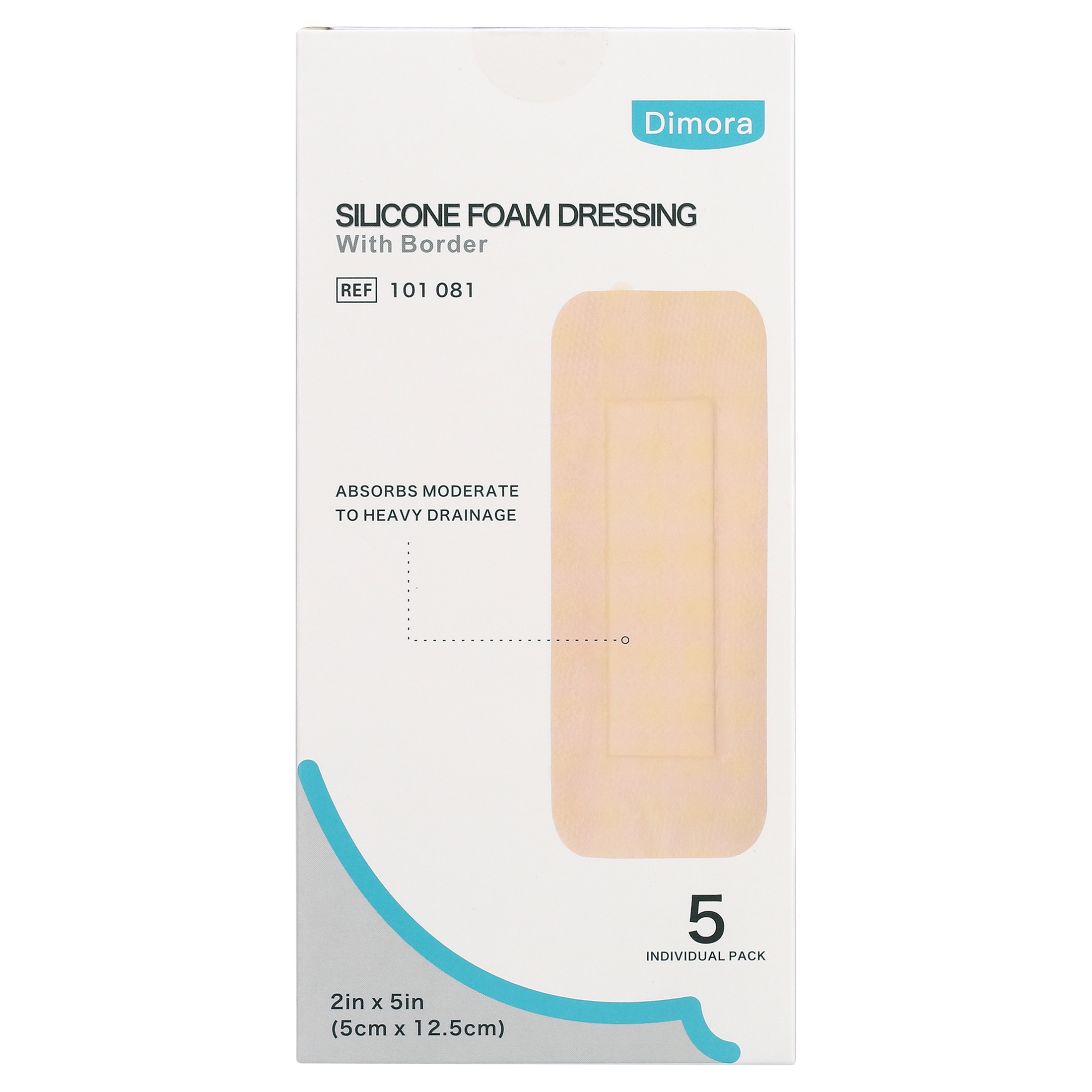 PolyMem Foam Dressing 2 X 2 Inch Square Adhesive with Border Sterile ...