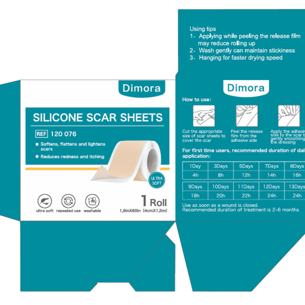 Dimora Silicone Scar Sheets, Waterproof Silicone Scar Tape, Ultra-thin ...